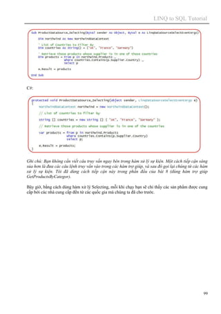 Linq to-sql-tutorial | PDF