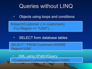 Linq presentation by vaidhesh | PPT