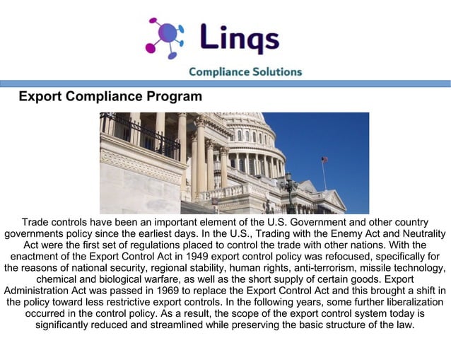 Export Compliance | PPT