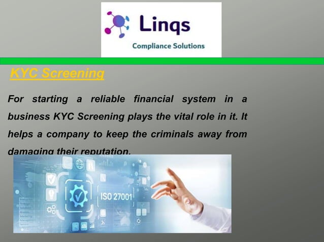 Customer Screening | PPT