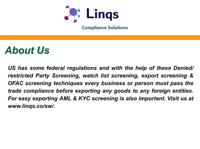 Export Screening | PPT