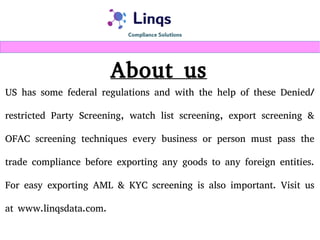 Restricted party screening | PPT