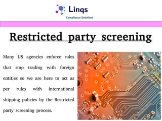 Restricted party screening | PPT