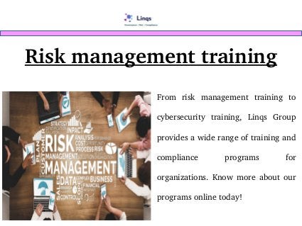 Risk management training | PPT
