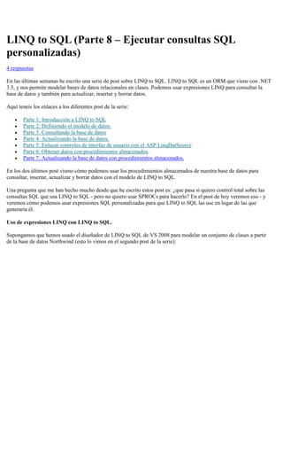 Linq To Sql 8 Pdf