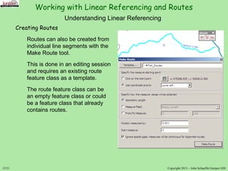 Working with Routes and Linear Referencing in ArcGIS | PPT