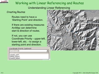 Working with Routes and Linear Referencing in ArcGIS | PPT