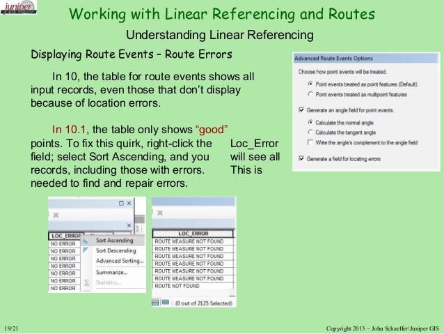 Working with Routes and Linear Referencing in ArcGIS