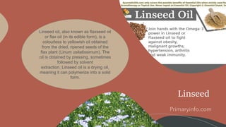 Linseed - Database | PDF