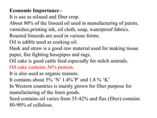 Linseed.pptx Detail practices on linseed cultivation | PPTX