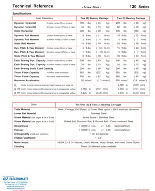 Lintech 130series specsheet | PDF