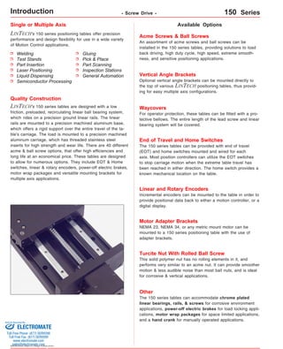 Lintech 150series catalog | PDF | Radio Control | Hobbies & Interests