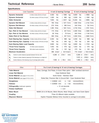 Lintech 200series specsheet | PDF