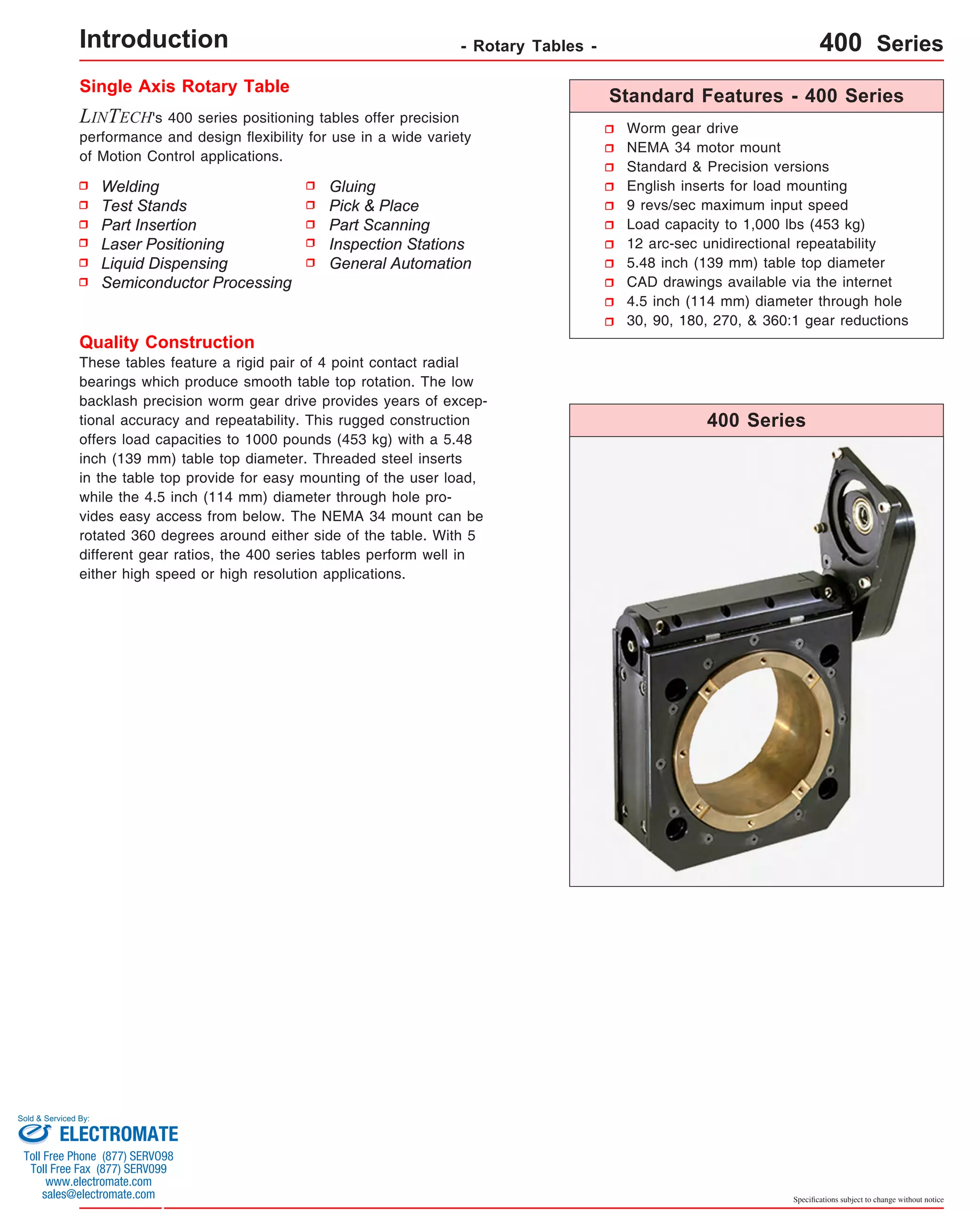 Lintech 300series 400series_catalog | PDF