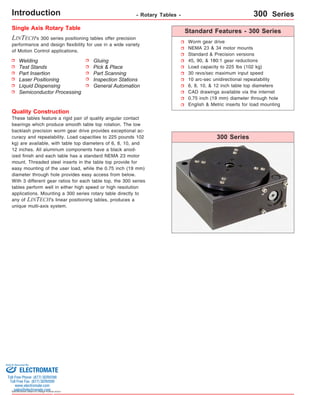 Lintech 300series 400series_catalog | PDF