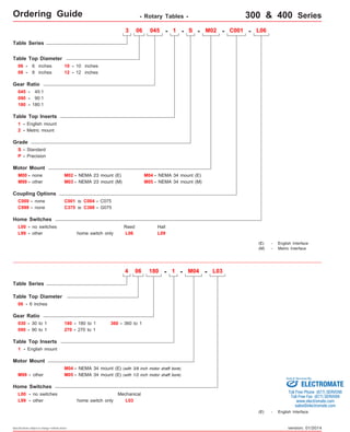 Lintech 300series 400series_specsheet | PDF