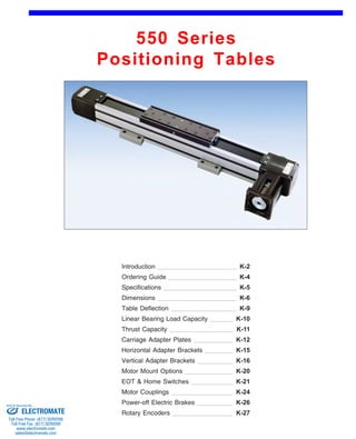 Lintech 550series catalog | PDF