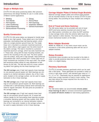 Lintech 550series catalog | PDF