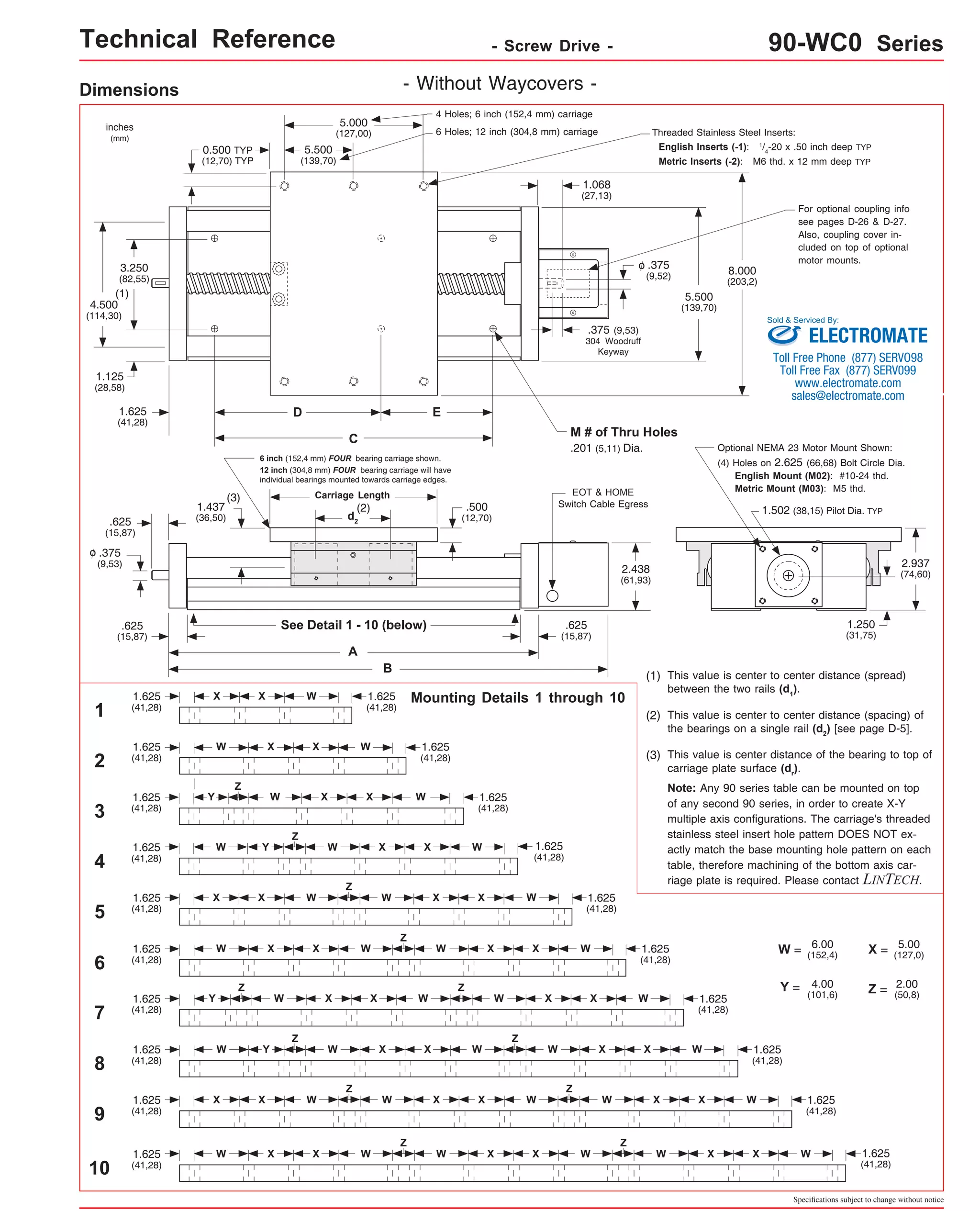 Lintech 90series specsheet | PDF