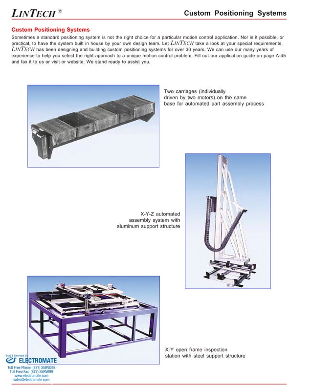 Lintech positioning systems_catalog | PDF