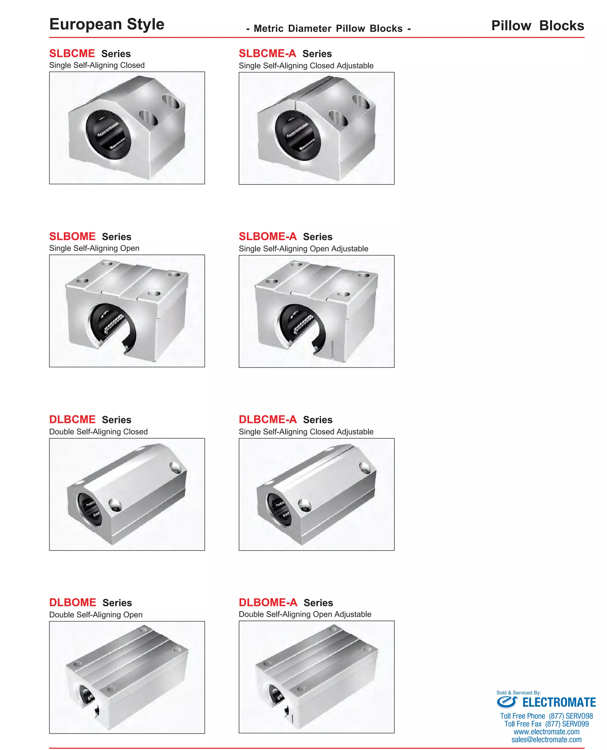 Lintech round rail_bearings_specsheet | PDF