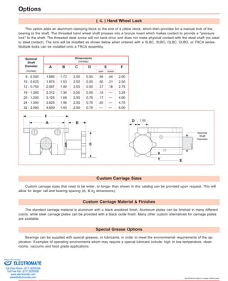 Lintech round rail_bearings_specsheet | PDF | Physics | Science