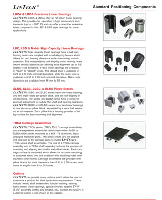Lintech round rail_series_specsheet | PDF