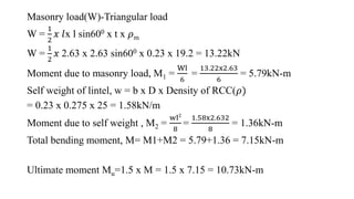 Design of RCC Lintel | PPTX