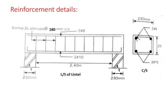 Design of RCC Lintel | PPTX