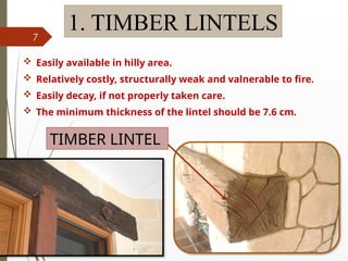 Lintel and Arches Interrior details arches | PPT