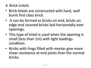 Lintels | PPTX