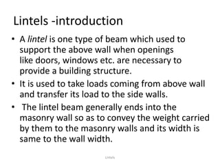 Lintels | PPTX