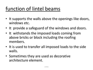 Lintels | PPTX