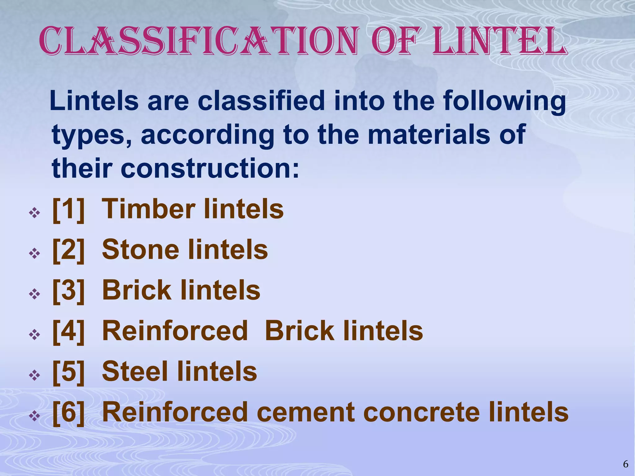 Lintels and arches in construction | PPTX