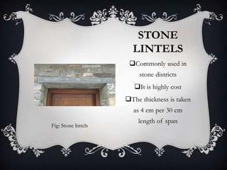 Lintels and arches | PPTX