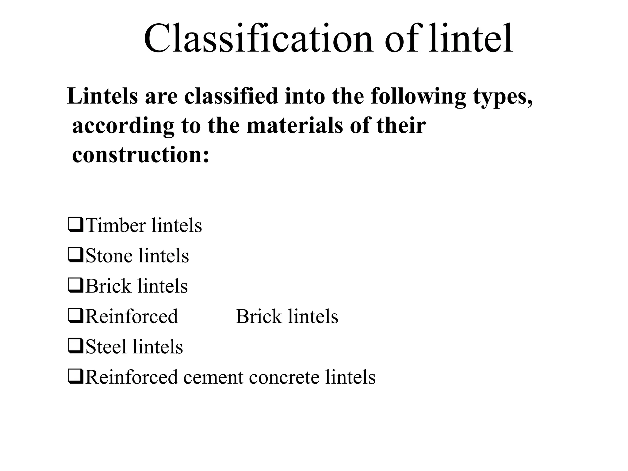 Lintels and arches | PPT