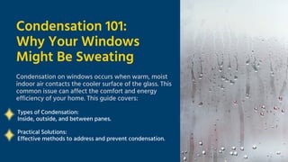 Understanding and Preventing Condensation on Windows | PPT