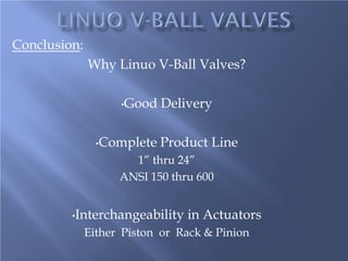 Linuo Industrial Valves Presentation | PDF