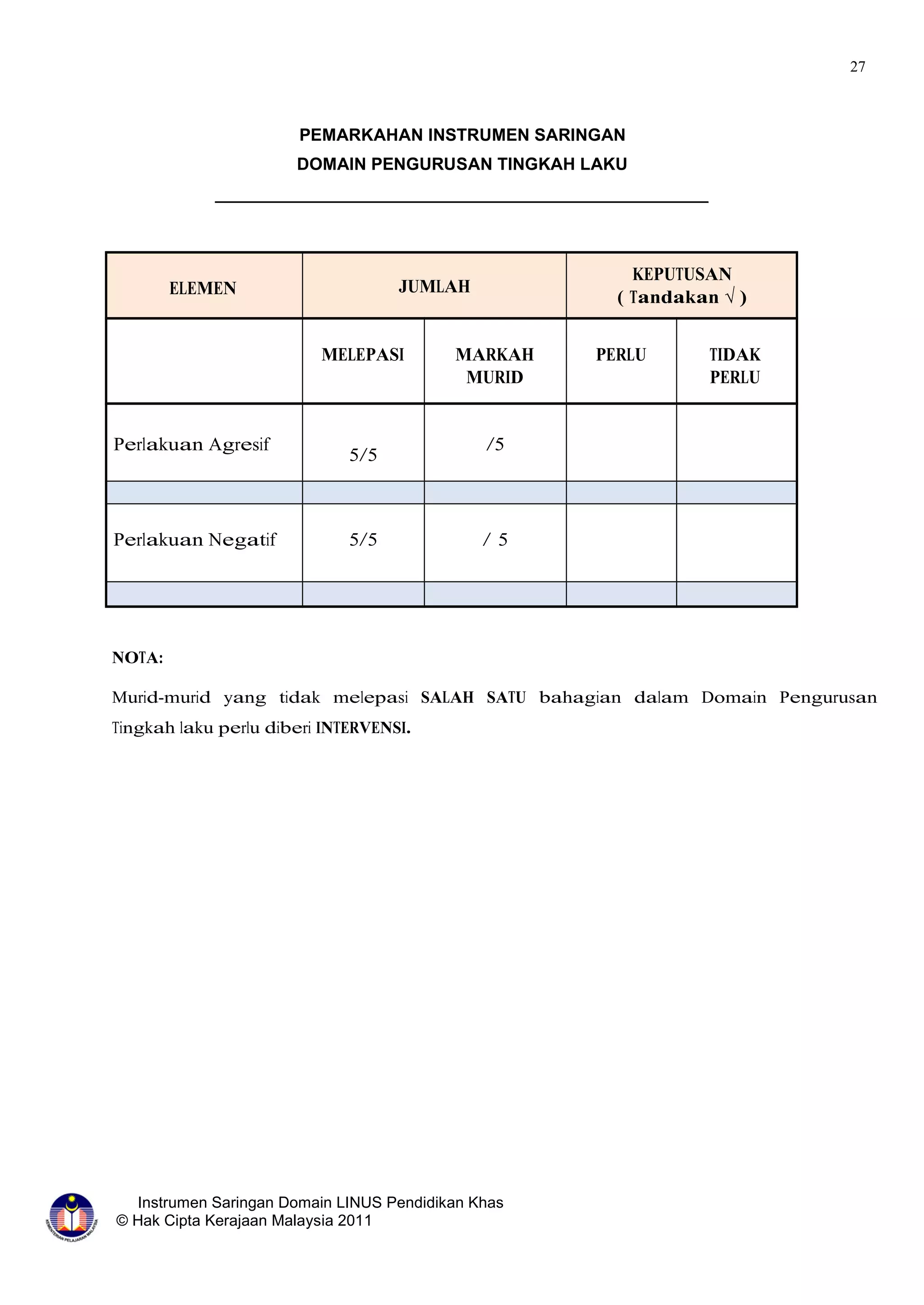 Linus instrumen-saringan | DOC