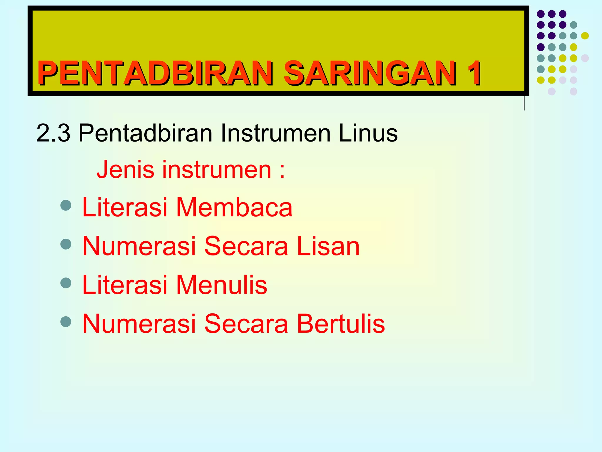 Linus konsep literasi | PPT