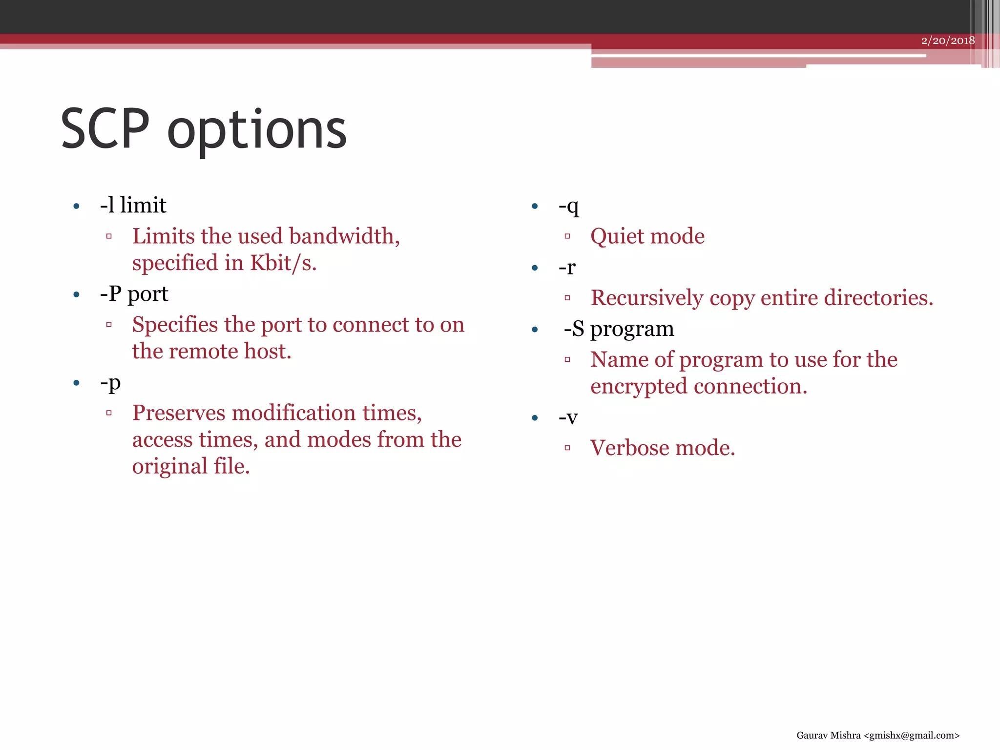 wget, curl and scp | PPTX