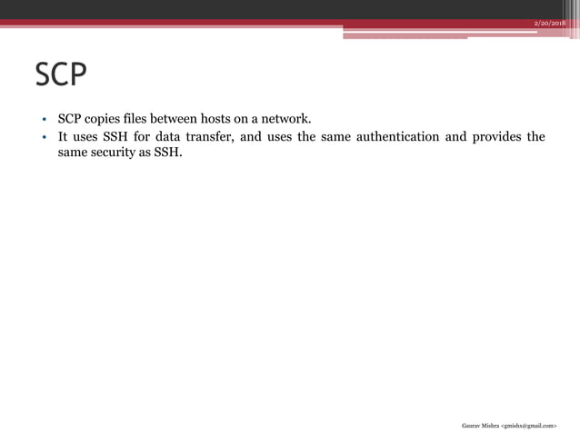 wget, curl and scp | PPTX