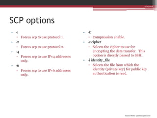 wget, curl and scp | PPTX