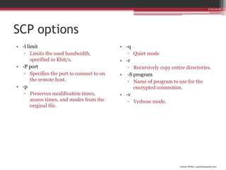 wget, curl and scp | PPTX