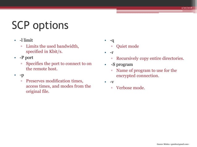 wget, curl and scp | PPTX