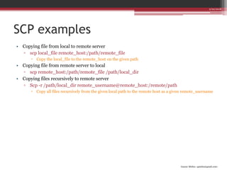 wget, curl and scp | PPTX