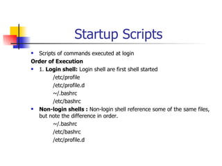 Unix/Linux Basic Commands and Shell Script | PPT