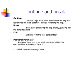 Unix/Linux Basic Commands and Shell Script | PPT