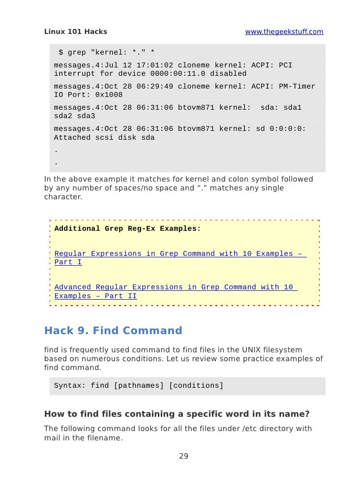 Linux 101-hacks